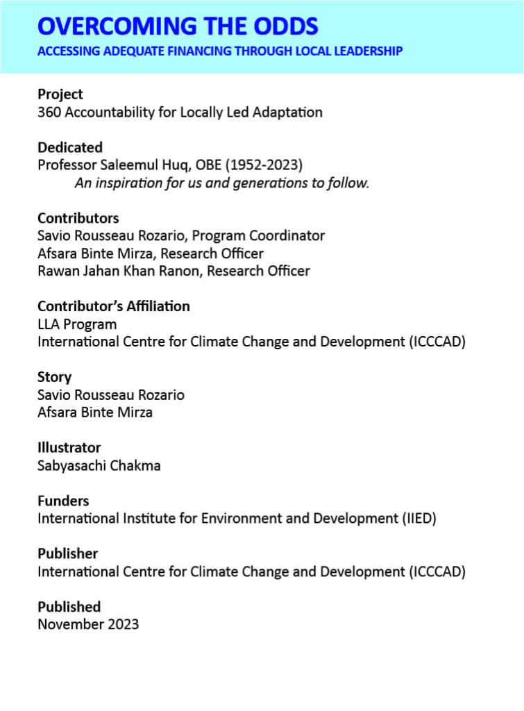 Overcoming the Odds | International Centre for Climate Change and ...