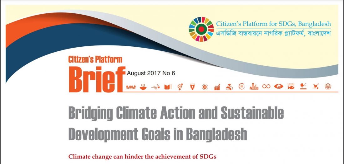 Bridging Climate Action and Sustainable Development Goals in Bangladesh ...