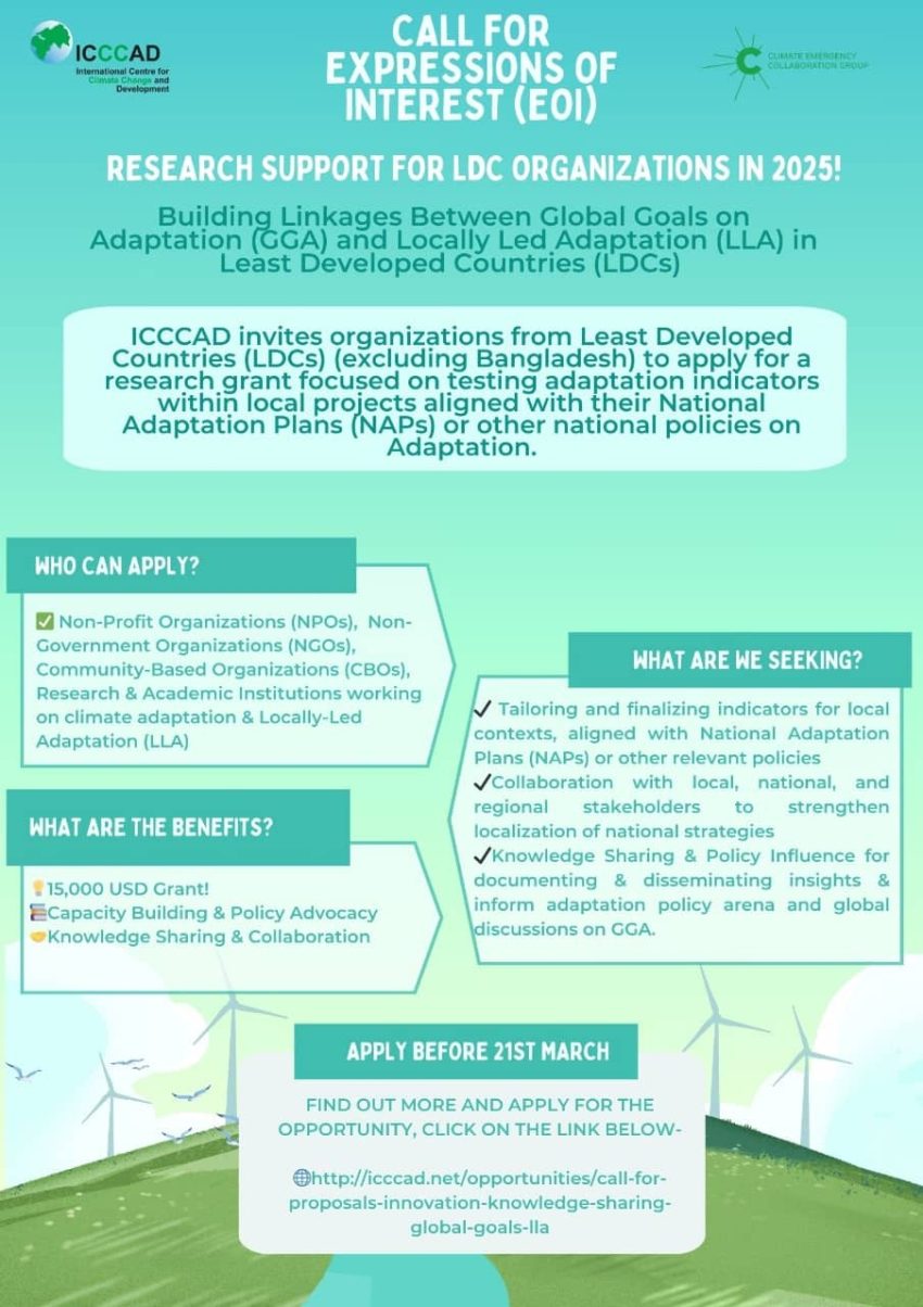 Call for Proposals: Innovation and Knowledge Sharing for Global Goals ...