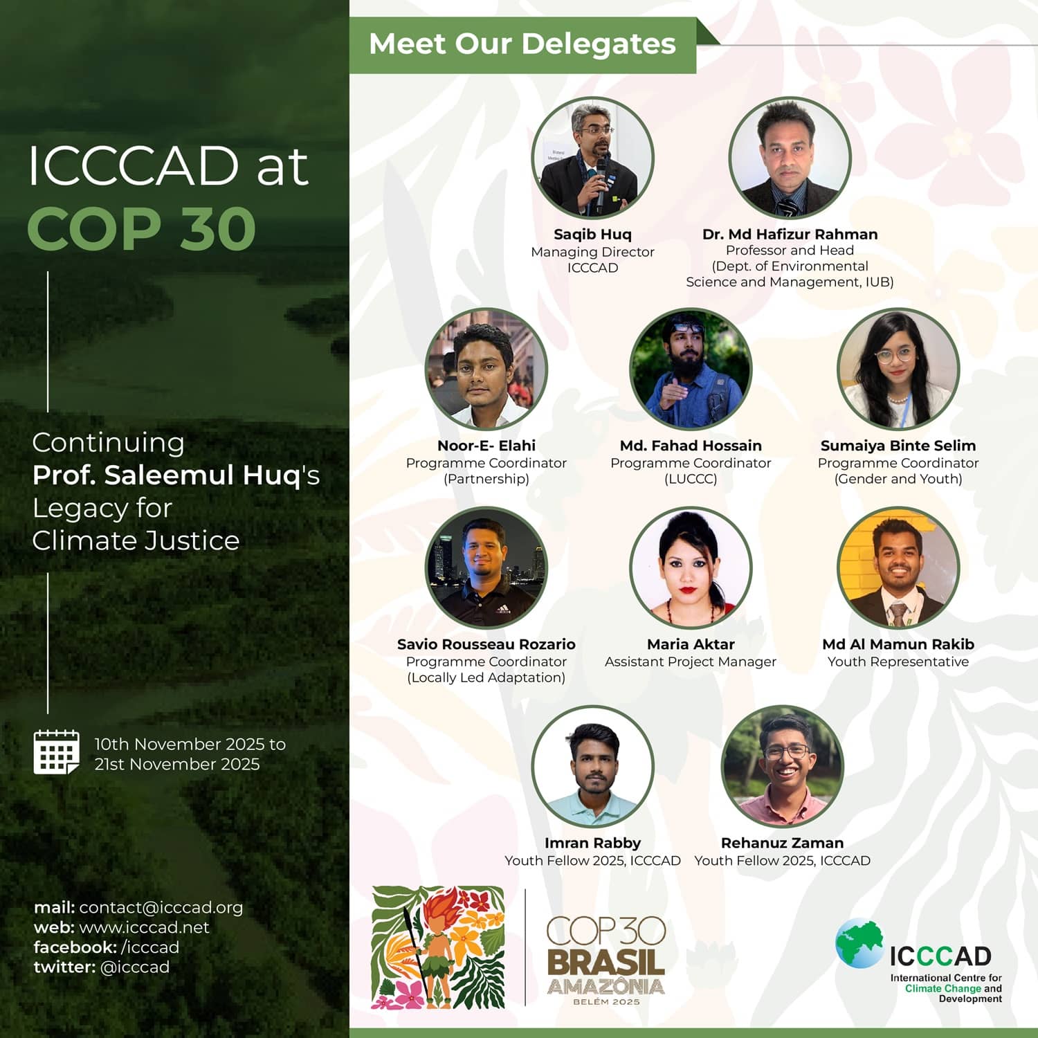 ICCCAD at COP30 | International Centre for Climate Change and ...